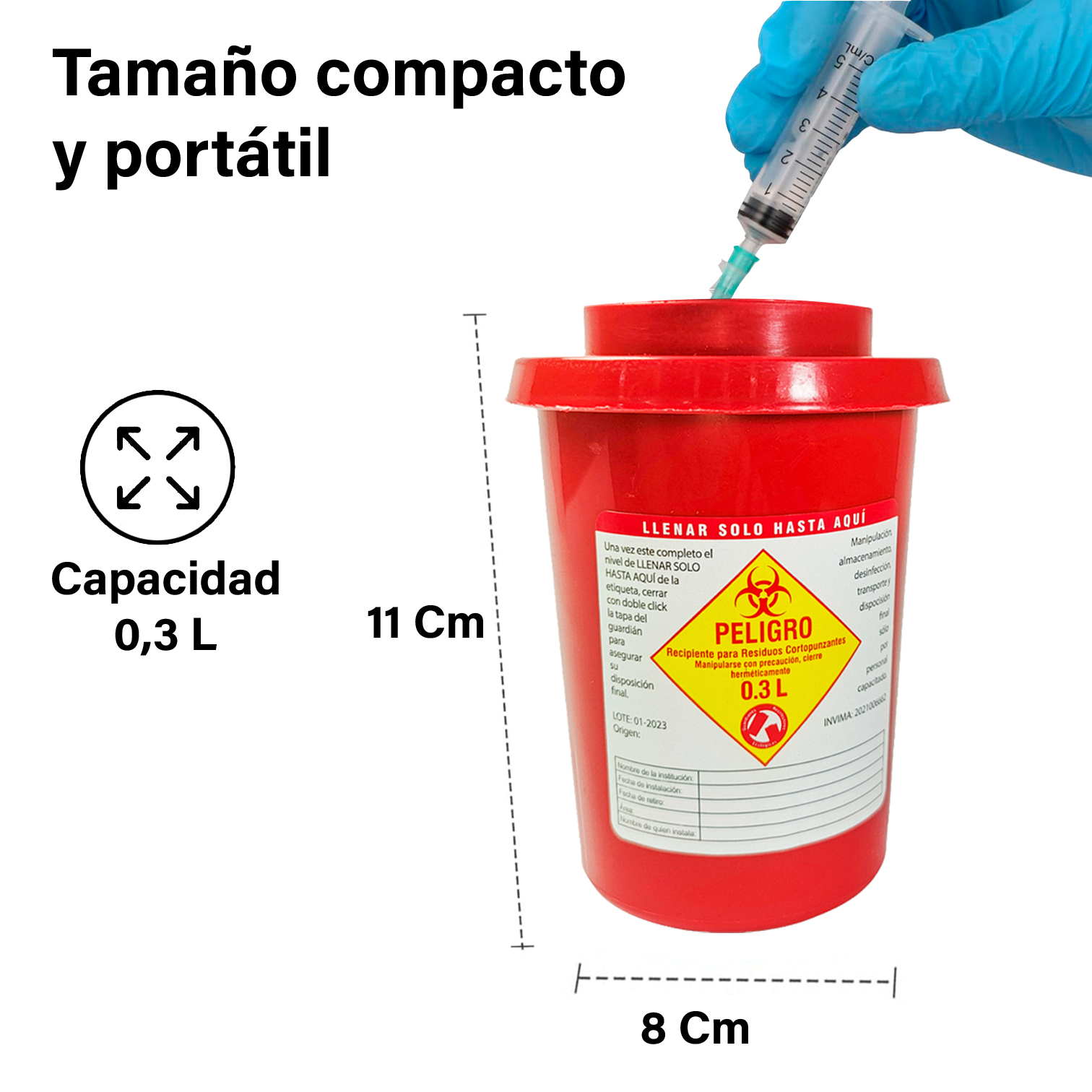 Guardian Recolector de de Elementos Cortopunzantes 300 ml