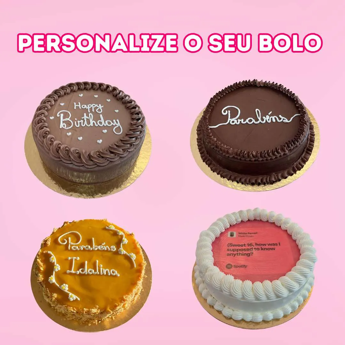 Bolo Personalizável