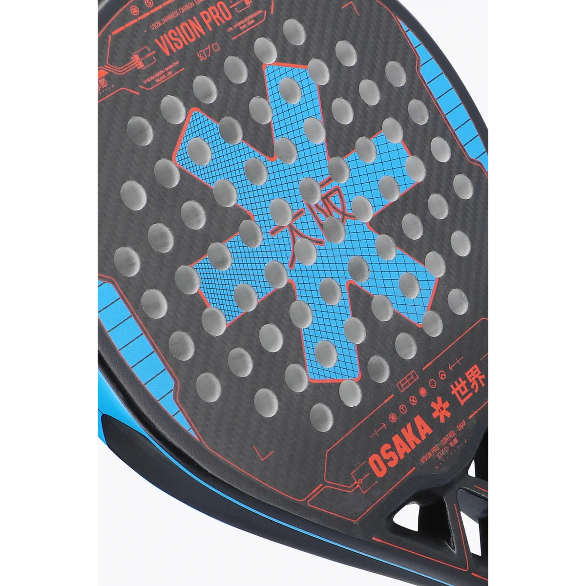 Osaka Padel Racket - Vision Pro - Control Snap | Blue-Orange