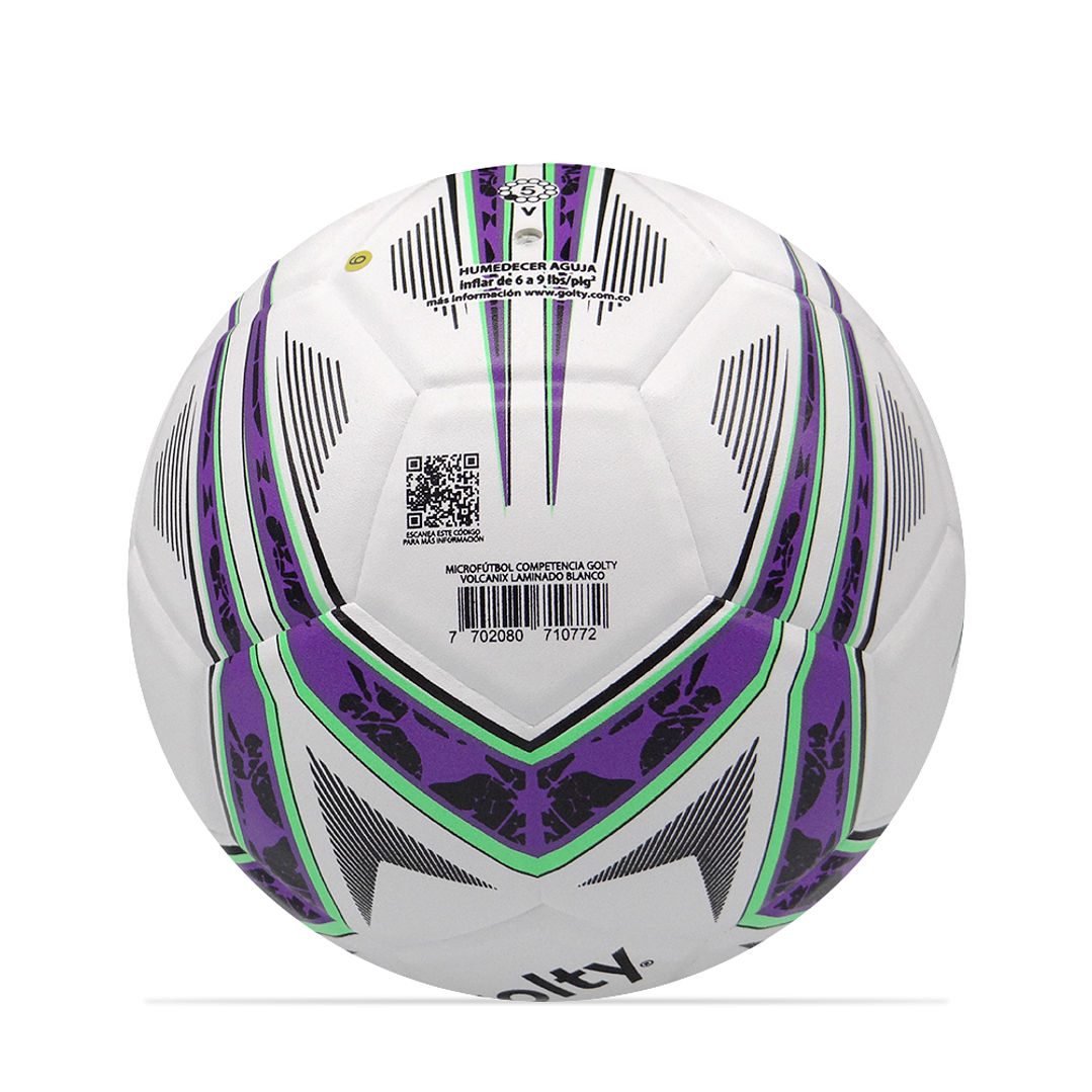 Balon Microfutbol Competencia Golty Volcanix-Blanco
