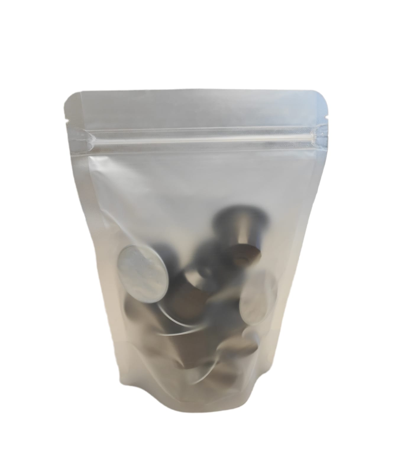 Bolsa Transparente Mate Doypack Zipper 100 unidades