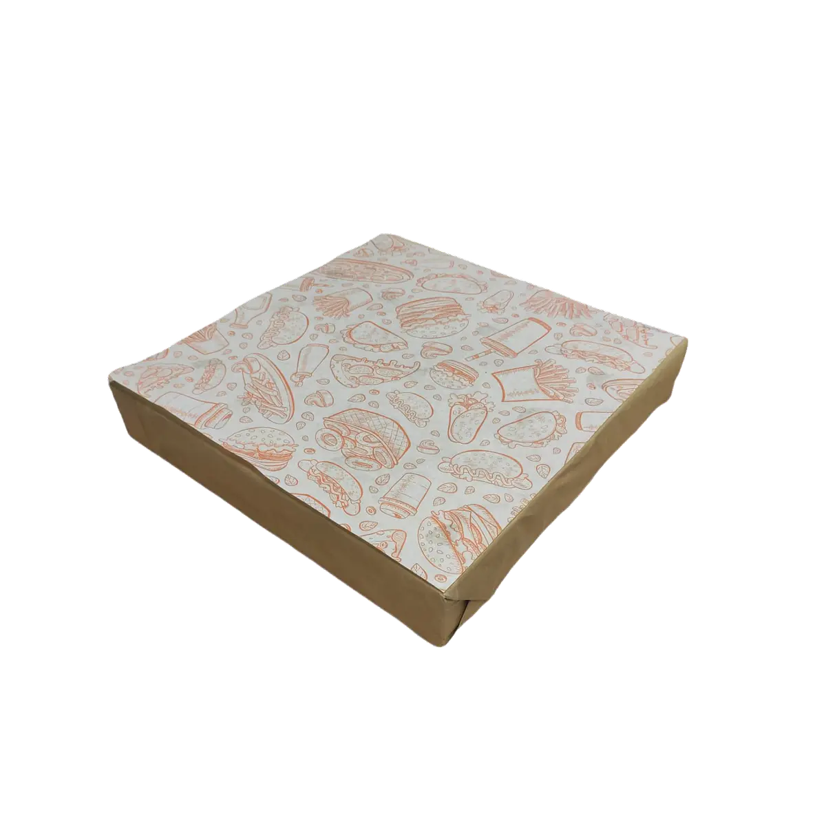 Resma Papel Antigrasa c/ Diseño Rojo 200 unidades