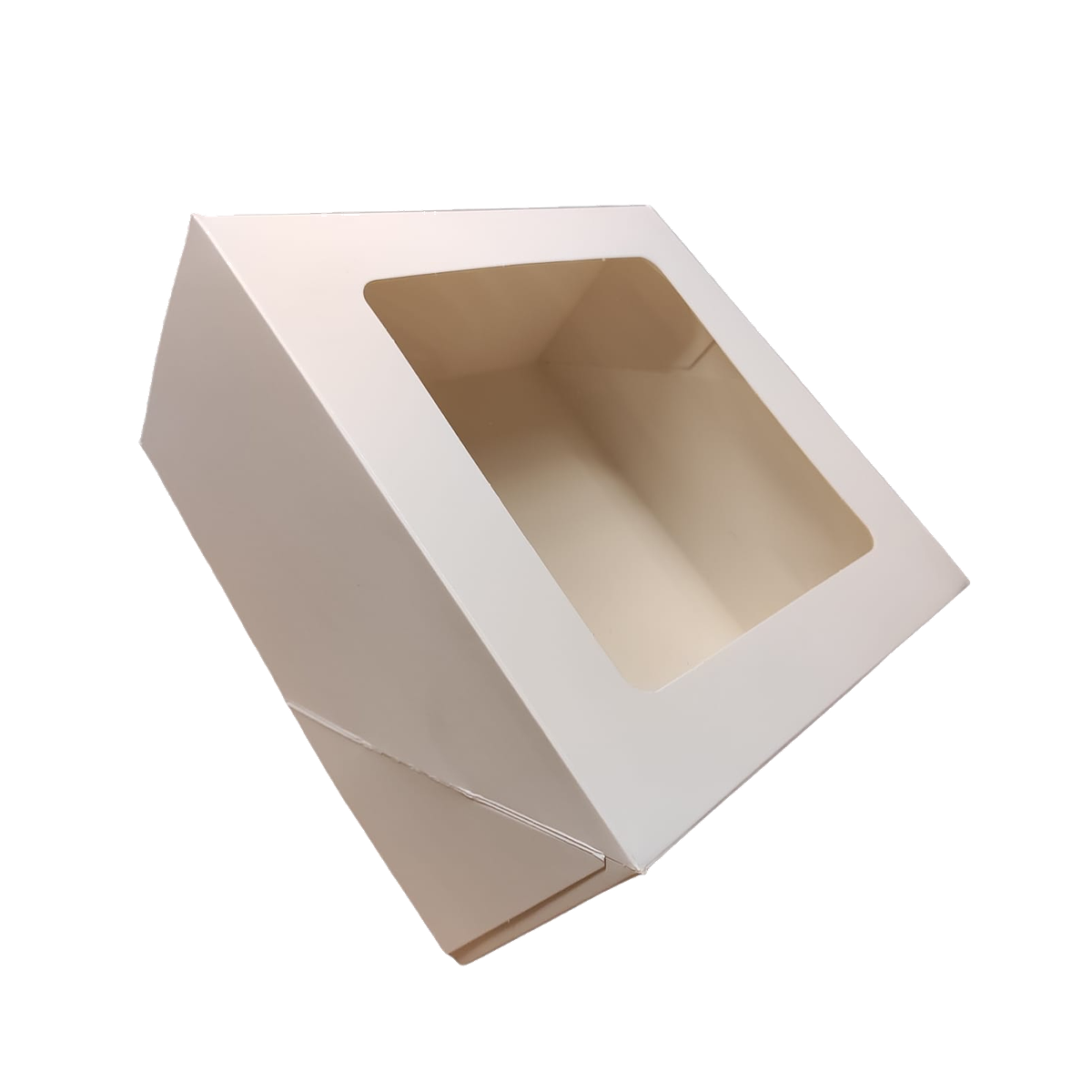 Caja Rectangular Premium Blanca con Ventana