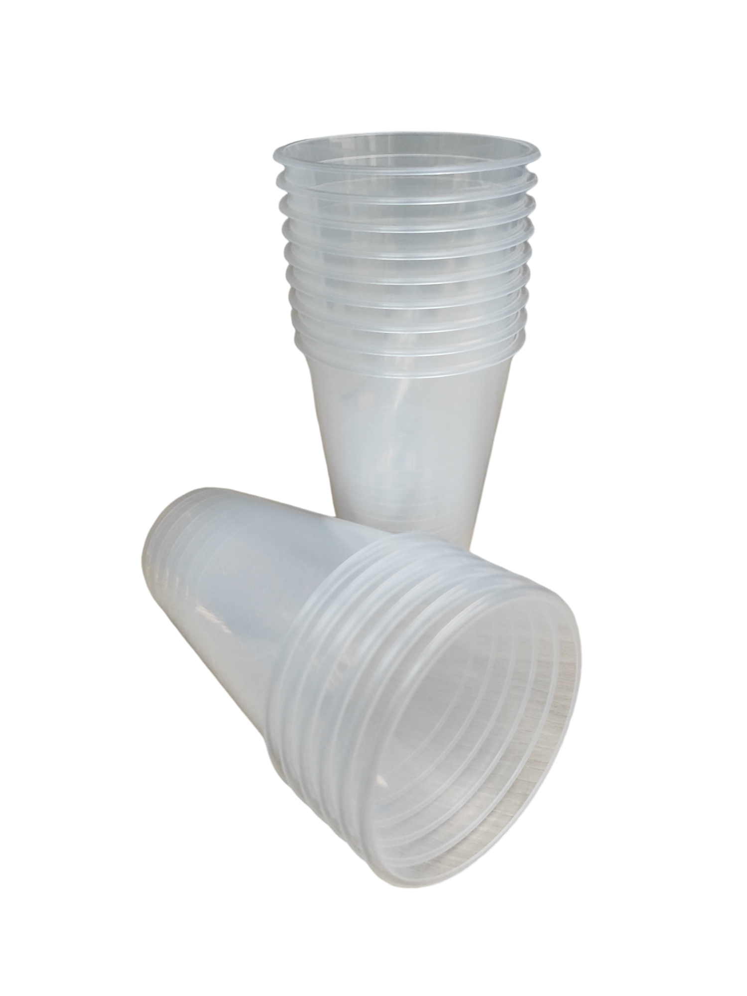 Vaso Reutilizable Transparente 100 Unidades