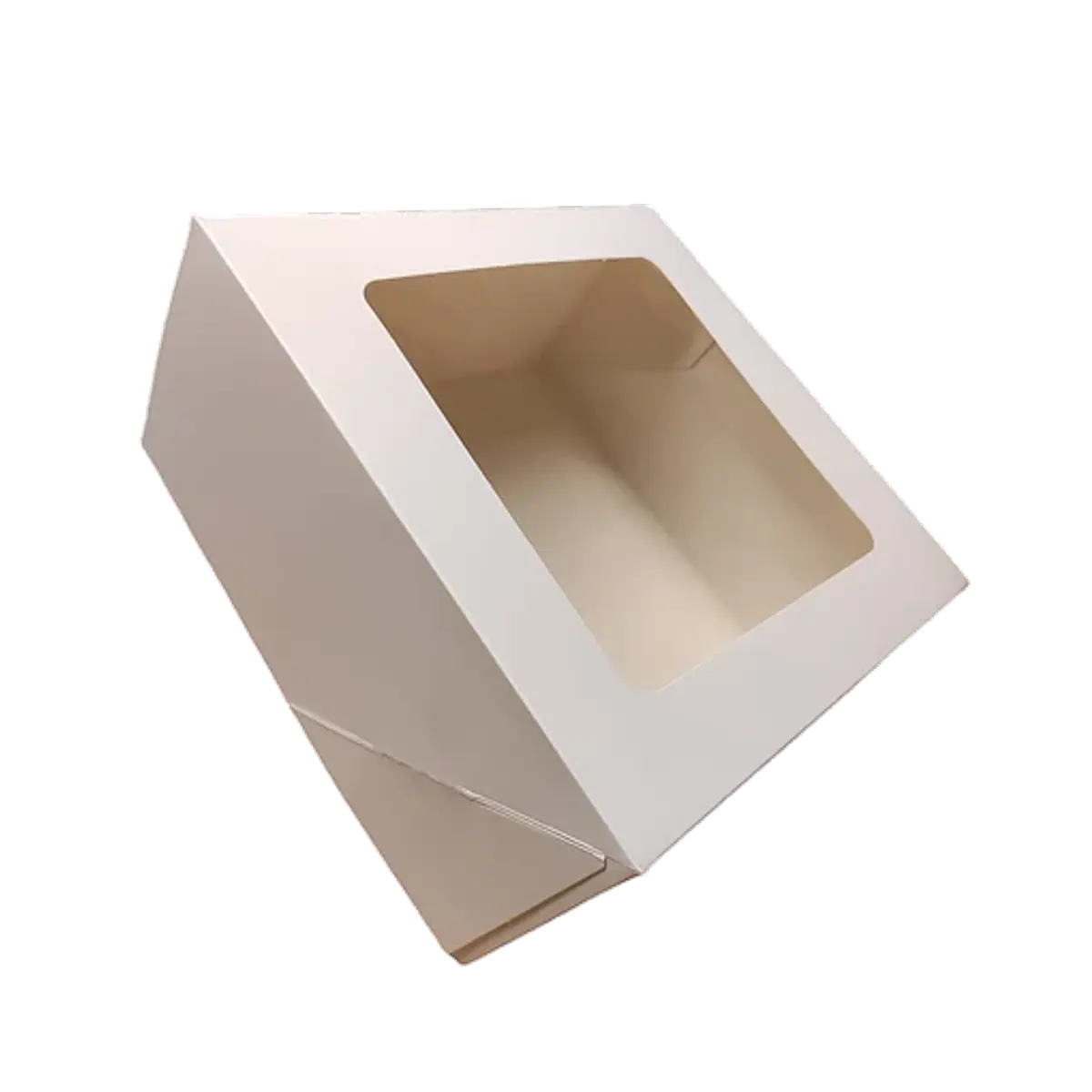 Caja Rectangular Premium Blanca con Ventana - 10 Unidades