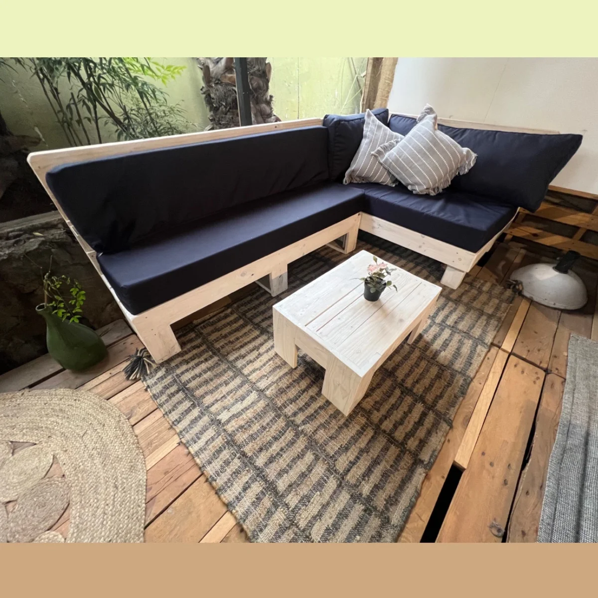 Set Seccional de Terraza Cerdeña 3 Piezas