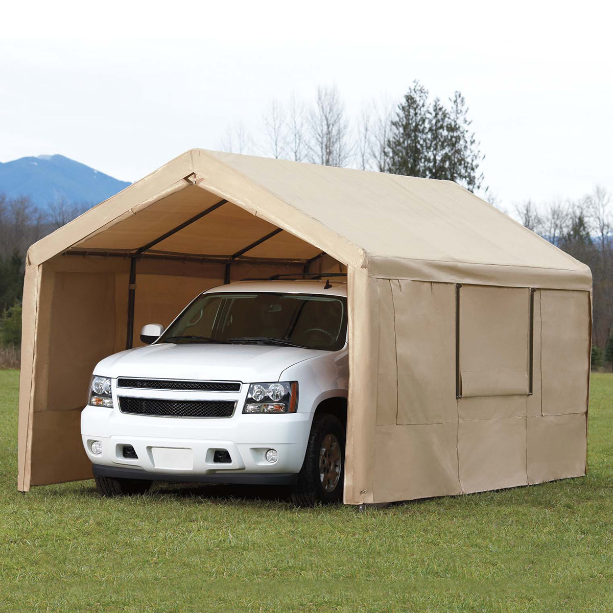 Toldo Con Armazón De Acero Carpa 3m X 6m Ideal Para Autos