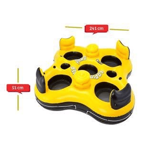 Isla Flotante Inflable para 4 Personas