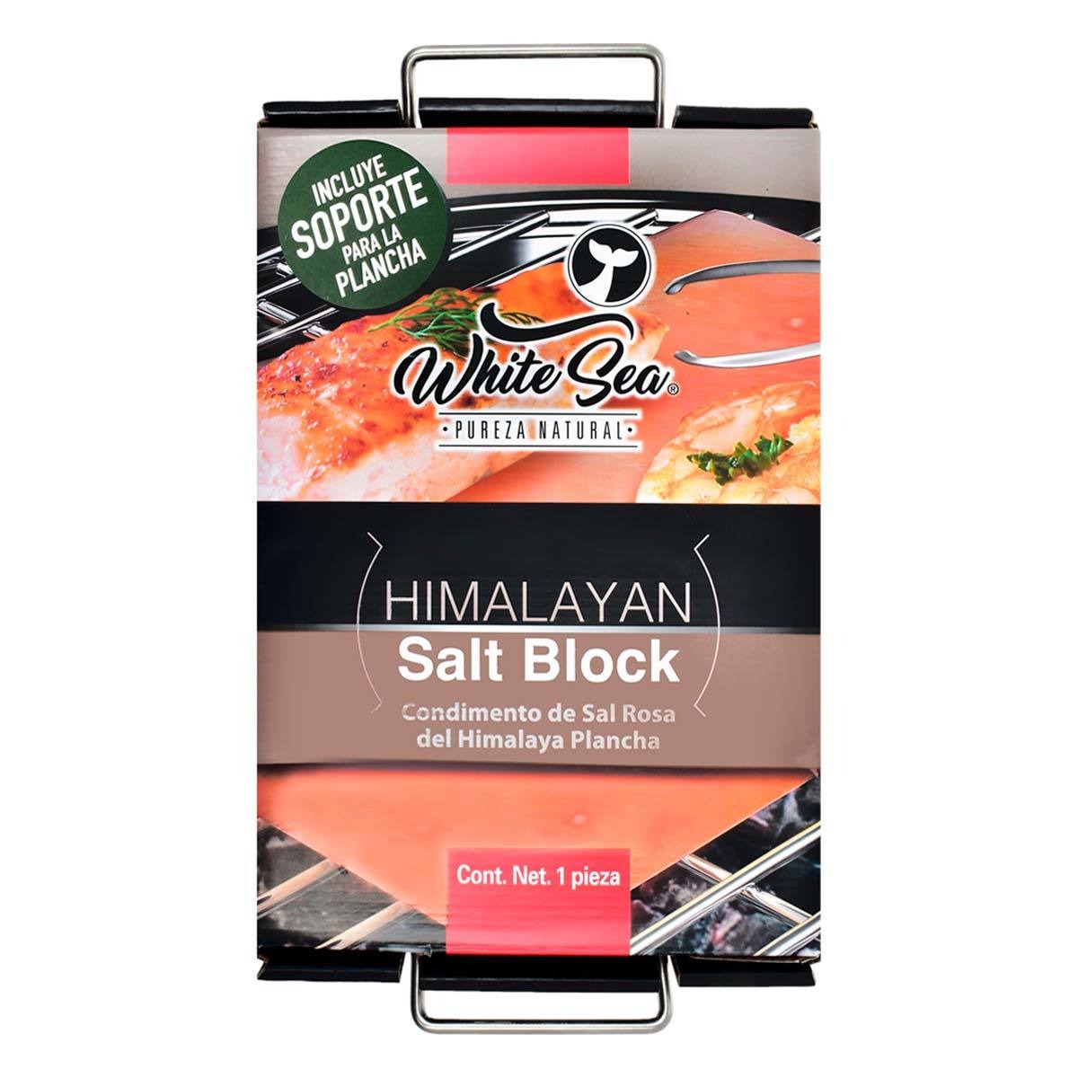 Bloque Sal de Himalaya White Sea con Soporte