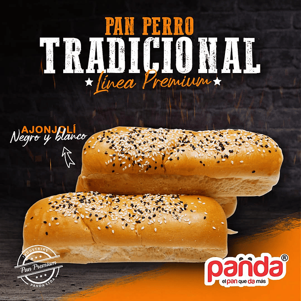 Pan Perro Tradicional (80 gr. - 5 Und.) | Panadería Panda