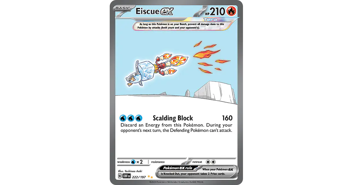 Eiscue ex - 222/197 - Special Illustration Rare