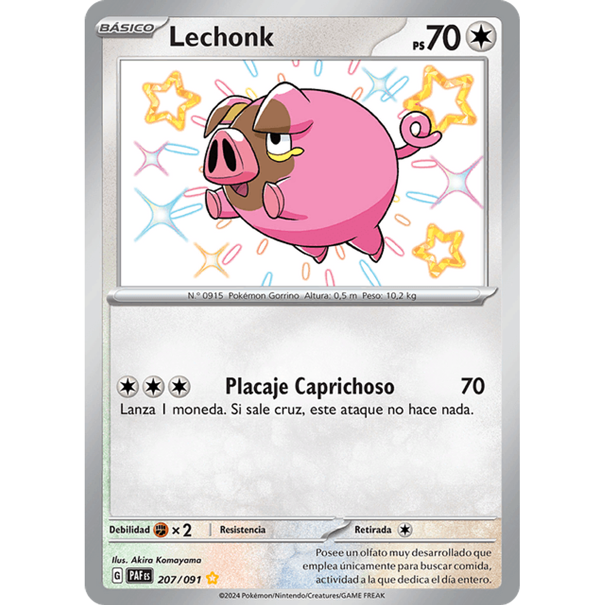 Lechonk Shiny 207/091 - Singles Pokemon TCG