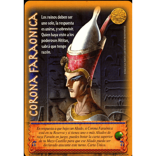 CORONA FARAONICA - SINGLES MITOS Y LEYENDAS