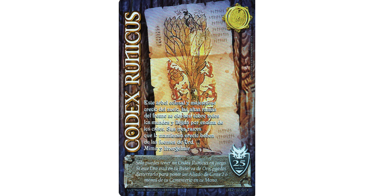 CODEX RUNICUS (ANIVERSARIO 25)