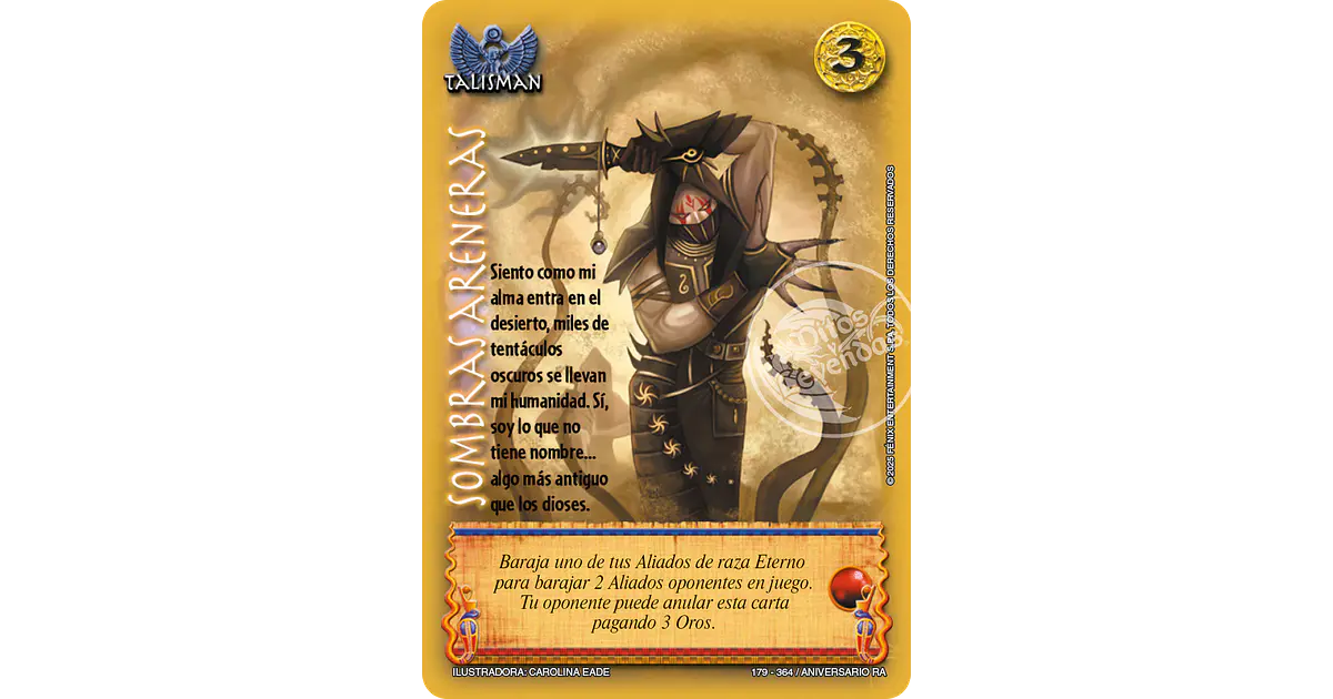 SOMBRAS ARENERAS - VC FOIL - ANIVERSARIO RA