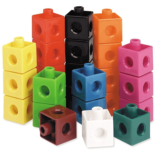 100 Cubos De multiencaje Unifix - Matemáticas - Método Singa