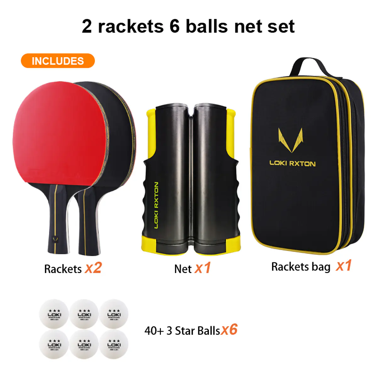 Set Ping Pong con 2 paletas y red