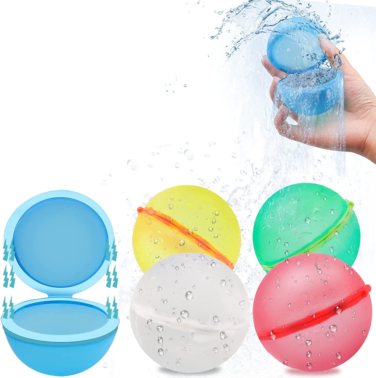 Pack 6 bombitas de agua reutilizables