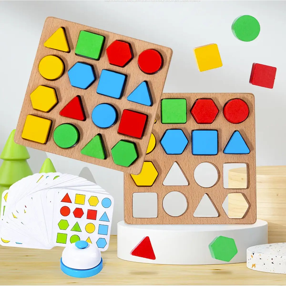 Juego de mesa empareja formas y colores