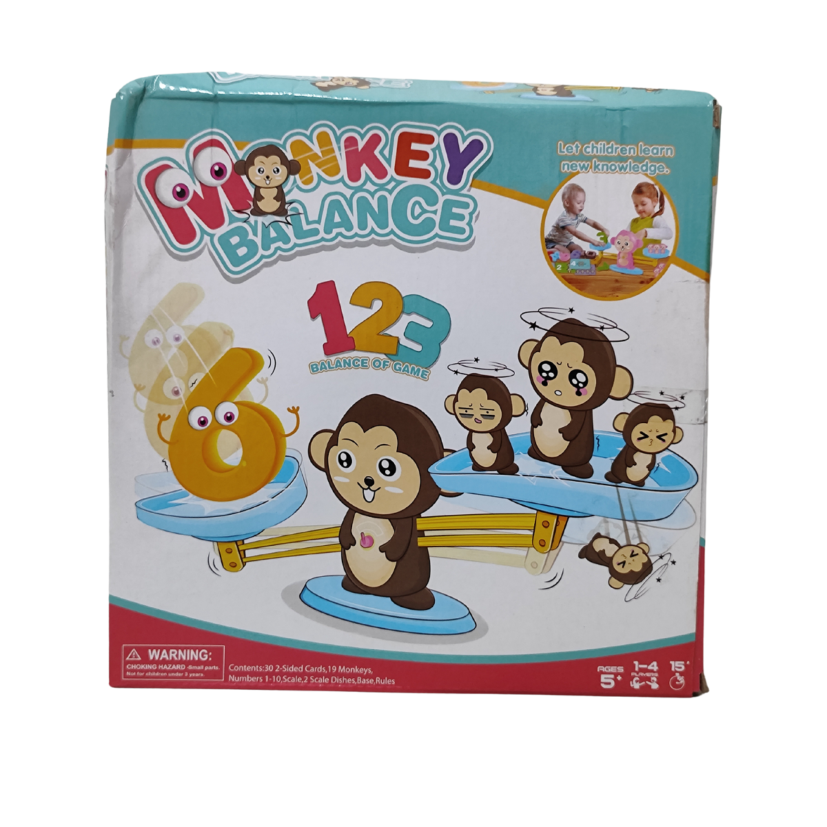 Balanza matemática con forma de mono (OpenBox)