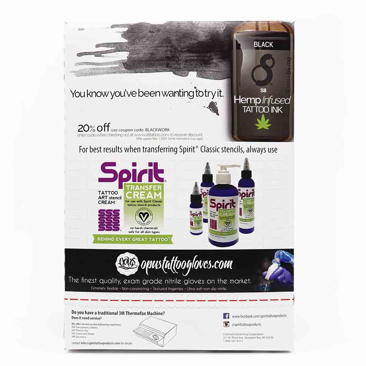 SPIRIT STENCIL PAPER | Arte Tattoo Supply