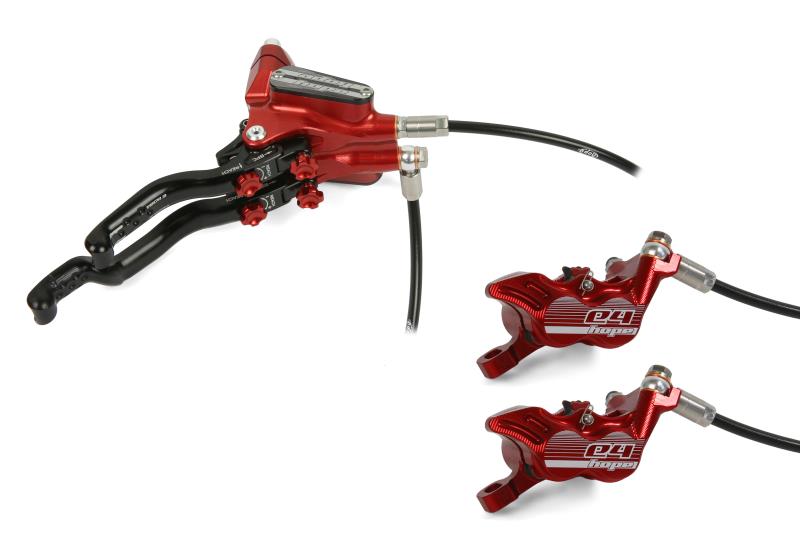 Freno Hope DUO E4 derecho (Rojo)
