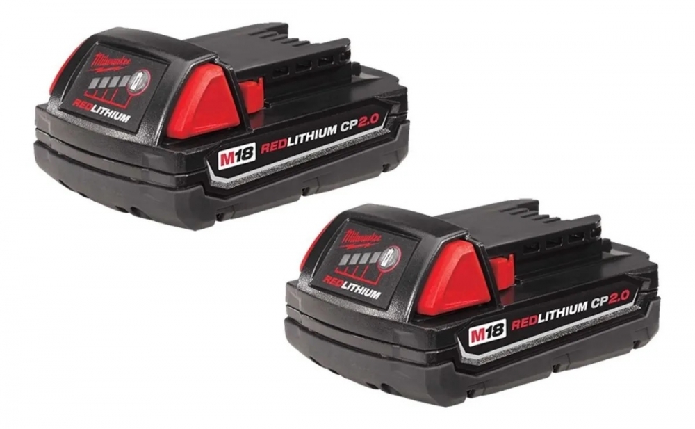 KIT 2 BATERIAS DE ION LITIO MILWAUKEE 18V REDLITHIUM 6.0AH