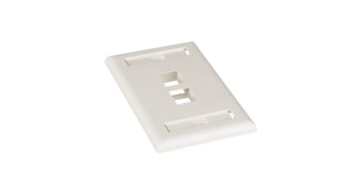 NETKEY PANDUIT FACE PLATE 2 PUERTOS BLANCO