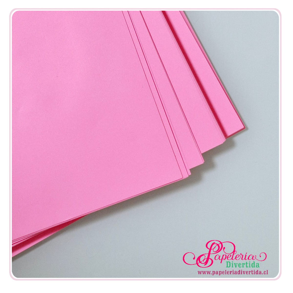 Papel Bond 80grs Rosado Neón A4