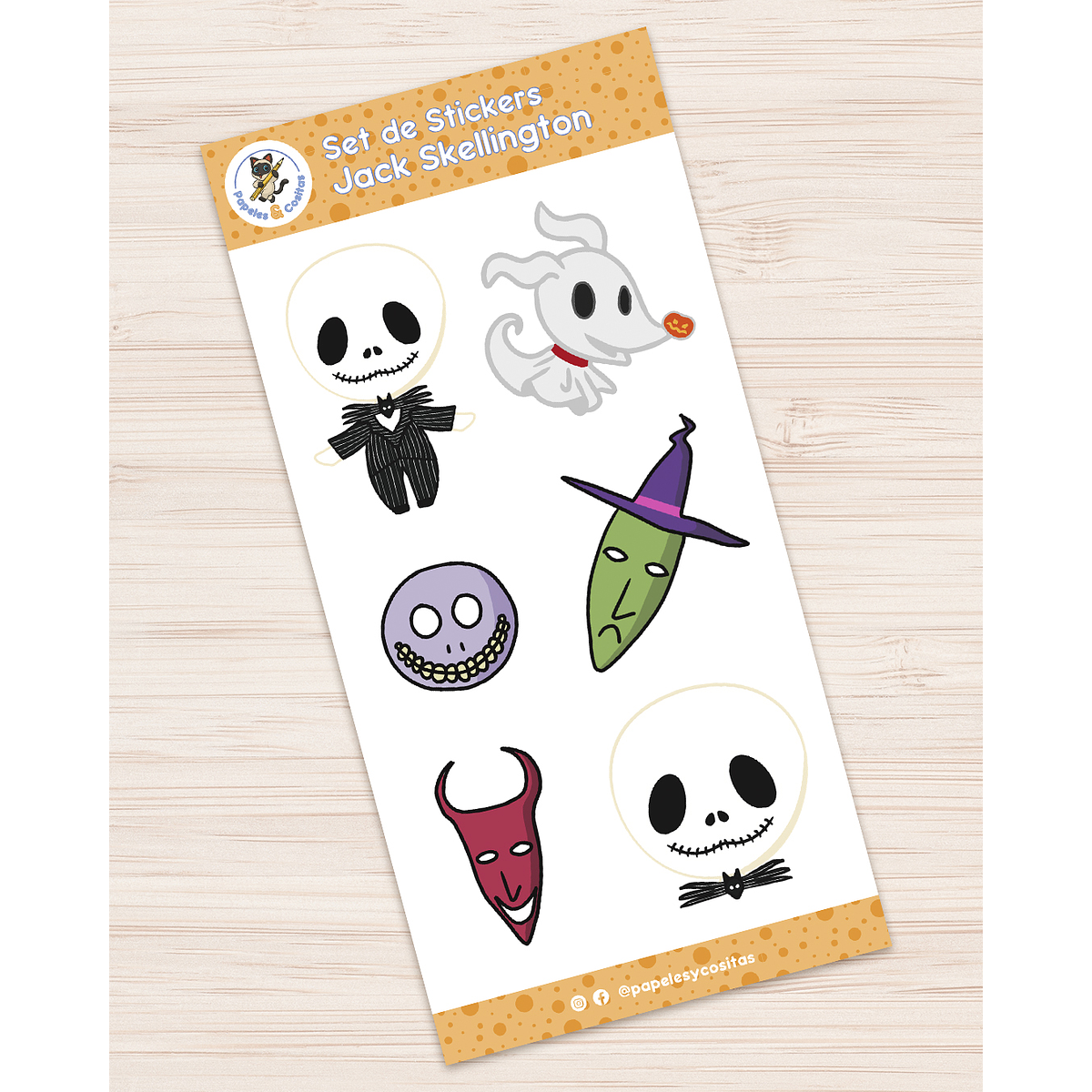 Set de Stickers Jack Skellington