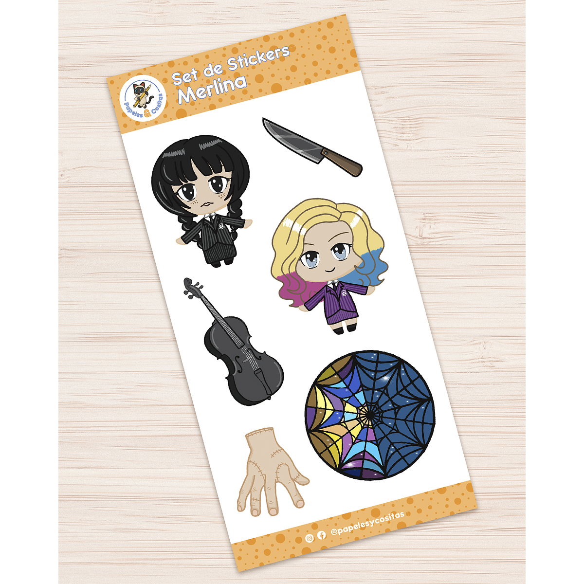 Set de Stickers Merlina