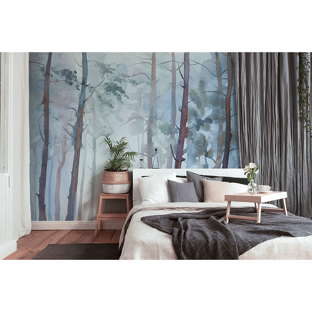 AQUARELLE FOREST | PAPELMURAL.COM