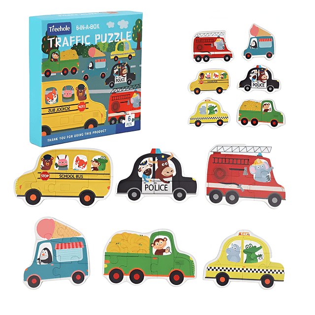Mi Primer Puzzle Transporte 6 Piezas.