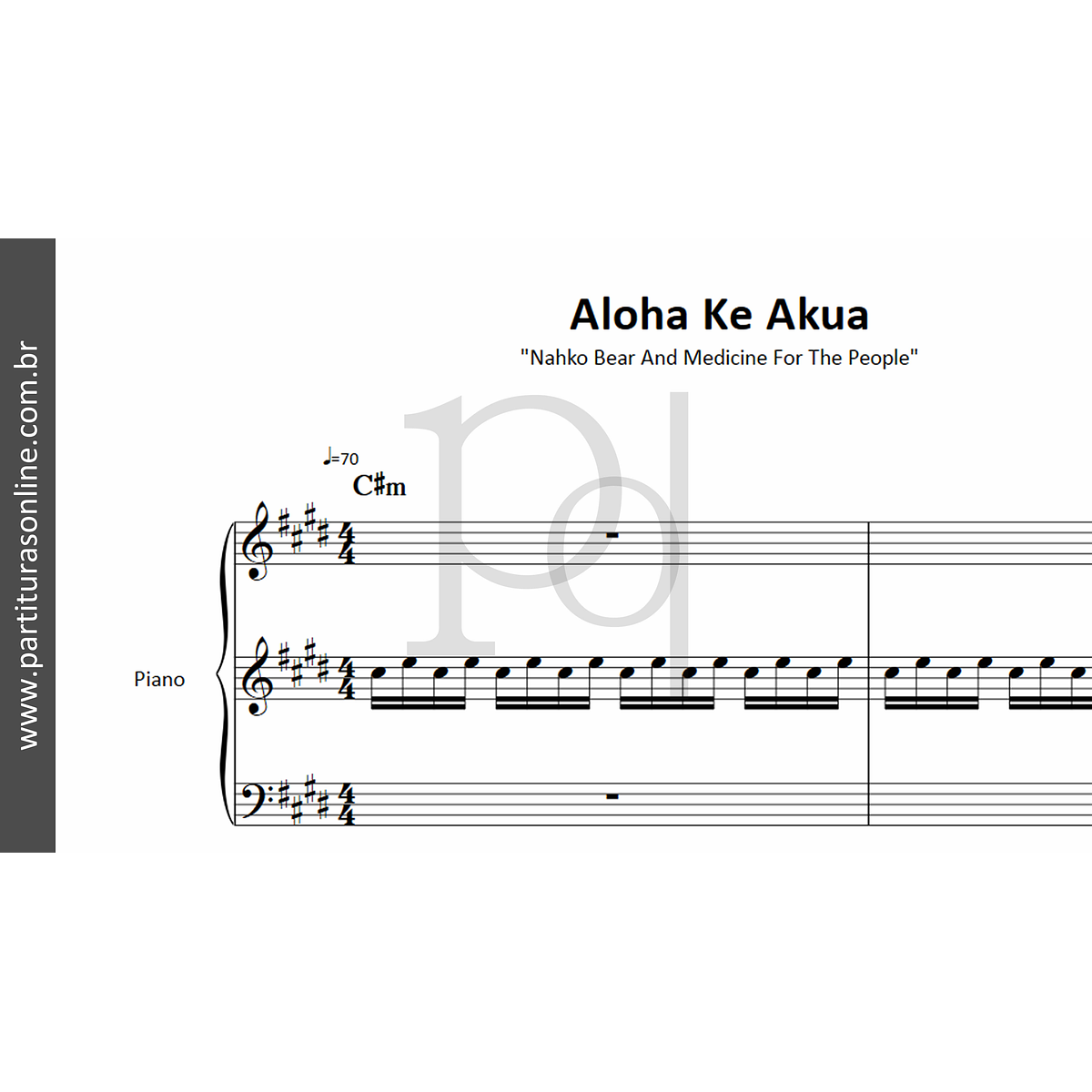 Aloha Ke Akua • para Piano