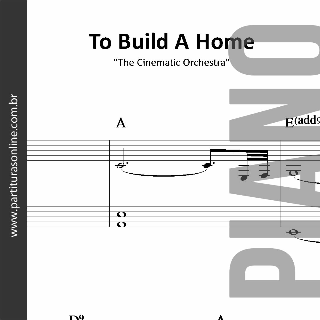 To Build A Home | para Piano