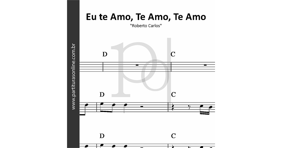 Eu te Amo, Te Amo, Te Amo | Roberto Carlos