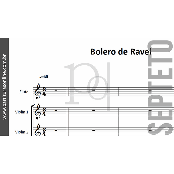 Bolero de Ravel | arranjo para Septeto