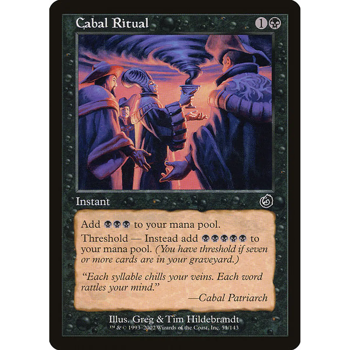 Carta Magic - Cabal Ritual - Idioma: Ingles - Edicion: To...