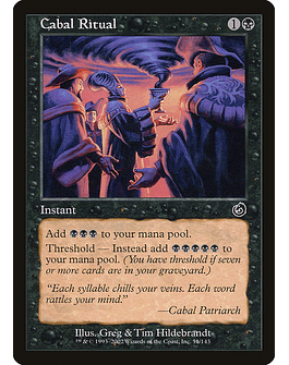 Carta Magic - Cabal Ritual - Idioma: Ingles - Edicion: To...
