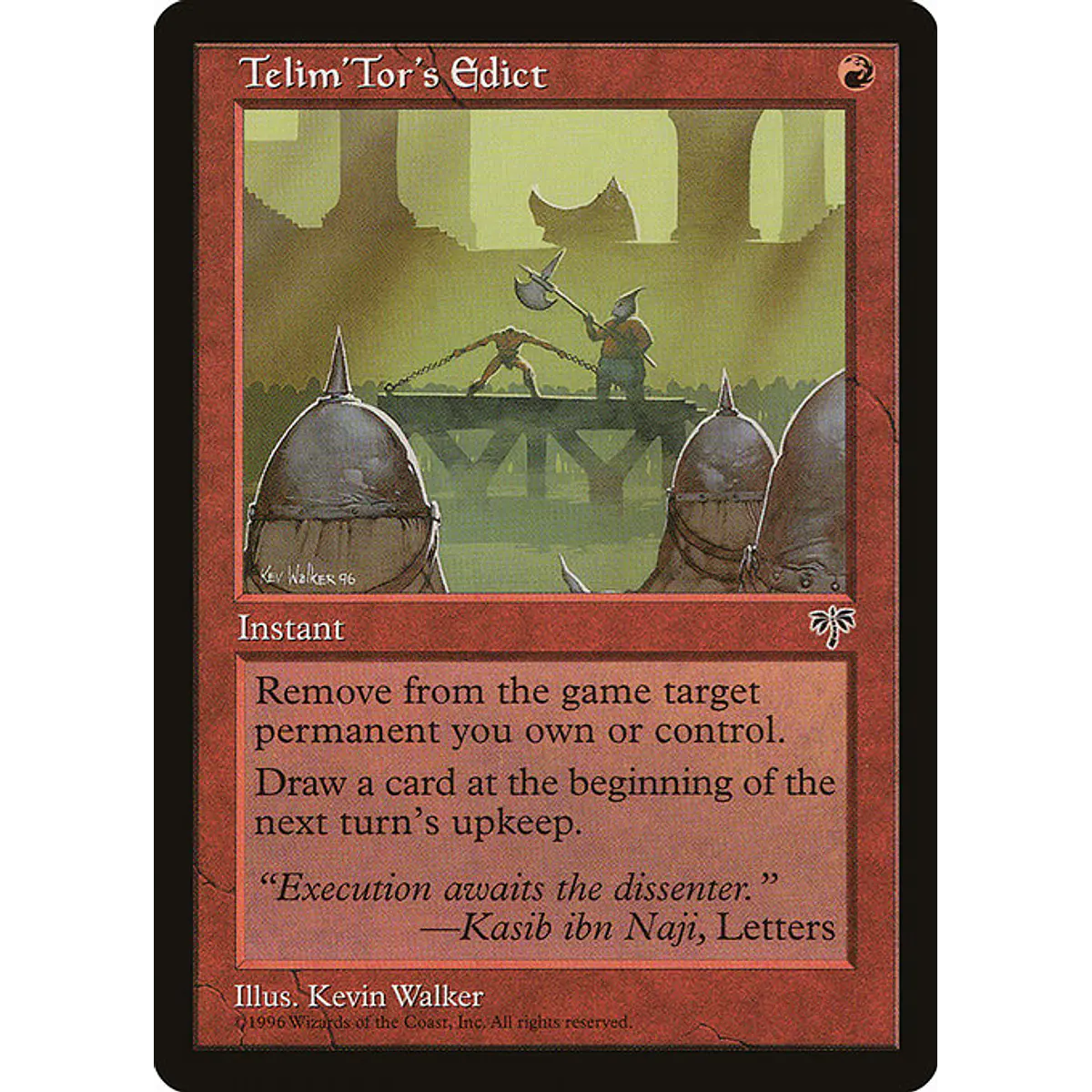 Carta Magic - Telim'Tor's Edict - Idioma: Ingles - Edicio...