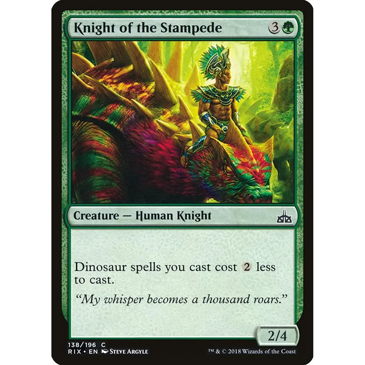 Carta Magic - FOIL Knight of the Stampede - Idioma: Españ...