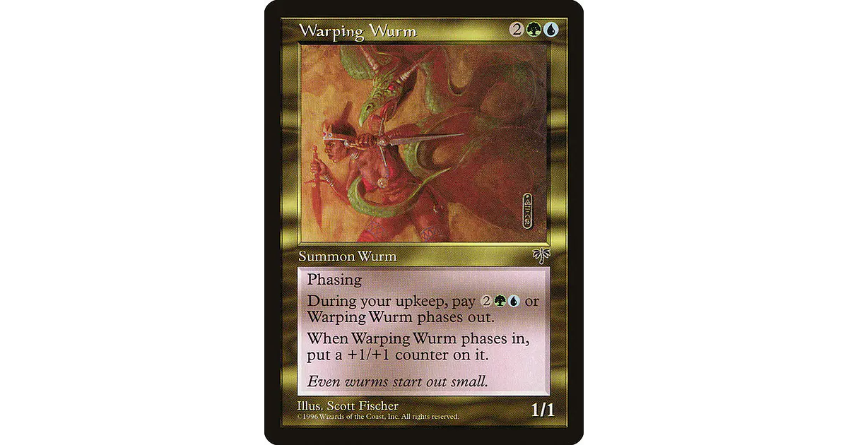 Carta Magic - Warping Wurm - Idioma: Ingles - Edicion: Mi...