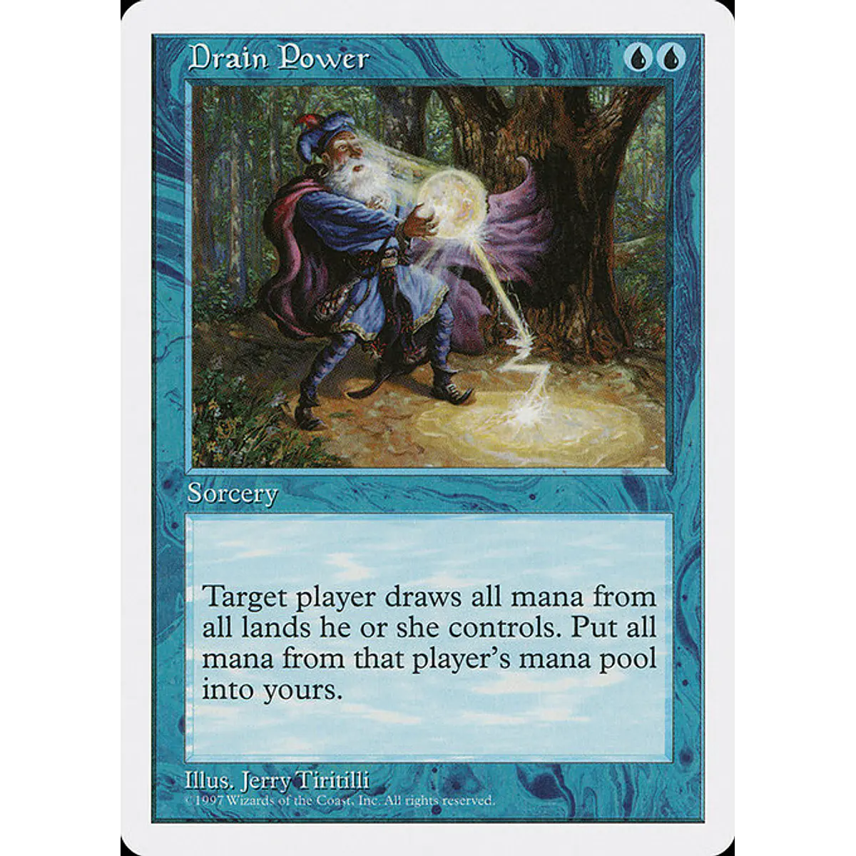 Carta Magic - Drain Power - Idioma: Ingles - Edicion: Fif...