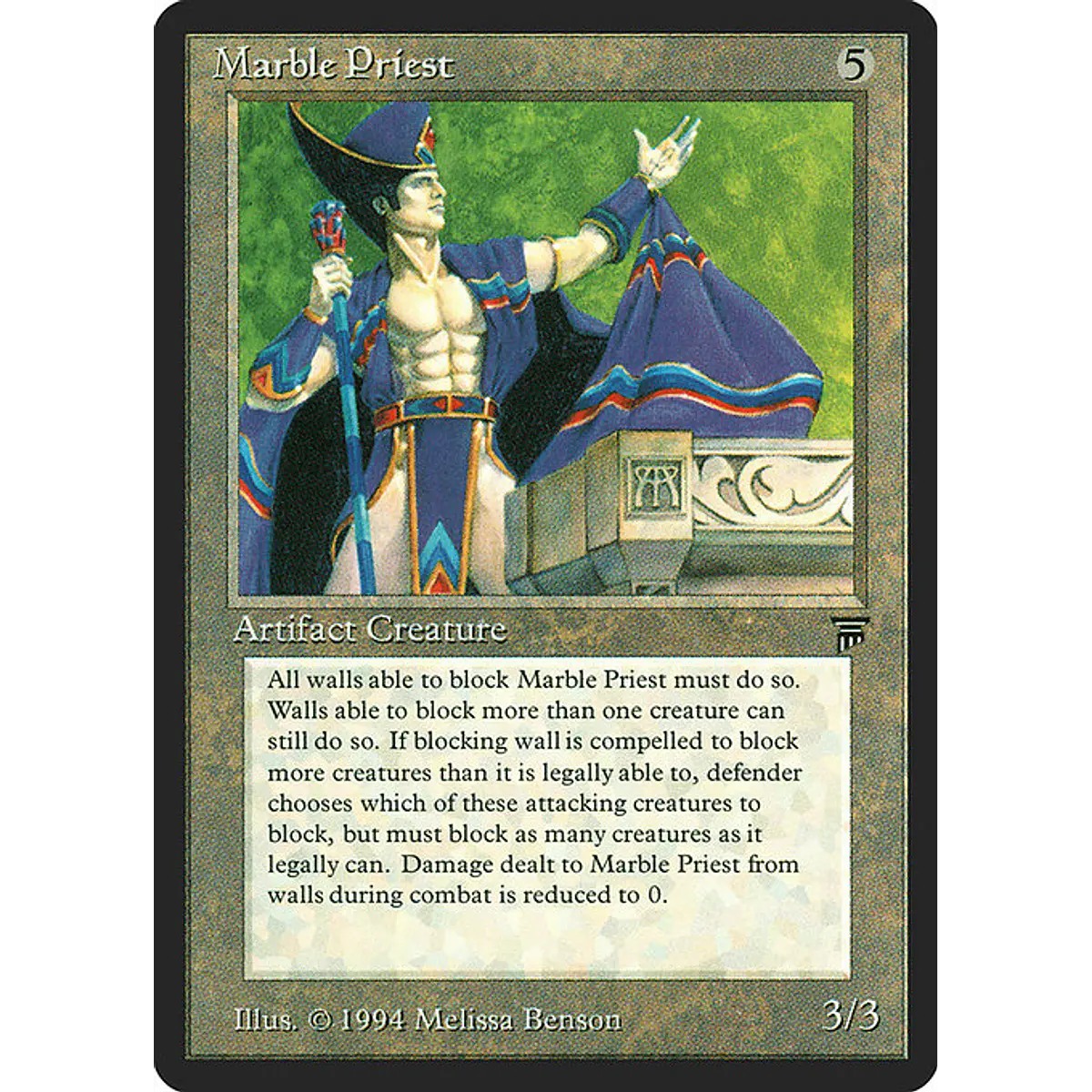 Carta Magic - Marble Priest - Idioma: Ingles - Edicion: L...