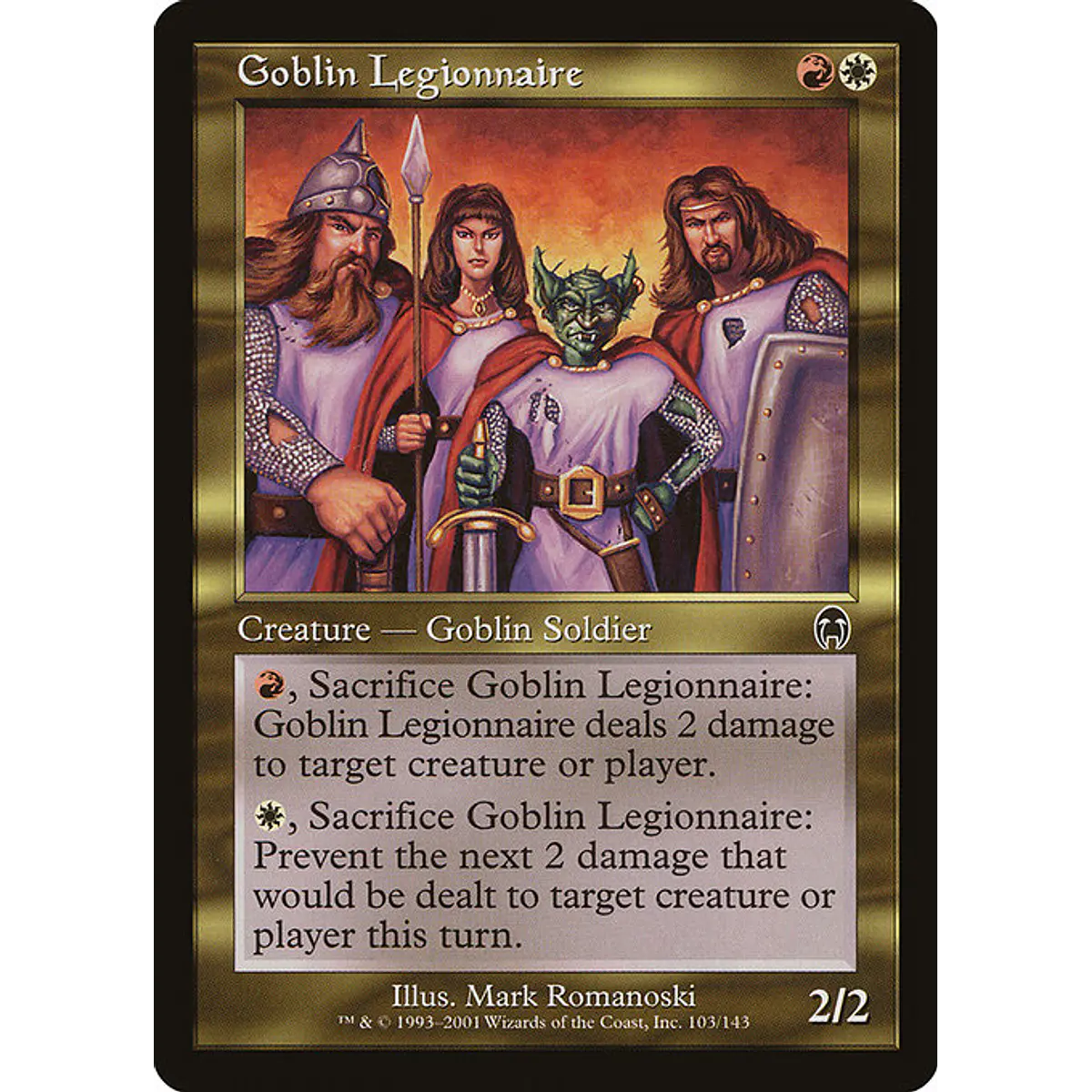 Carta Magic - FOIL Goblin Legionnaire - Idioma: Ingles