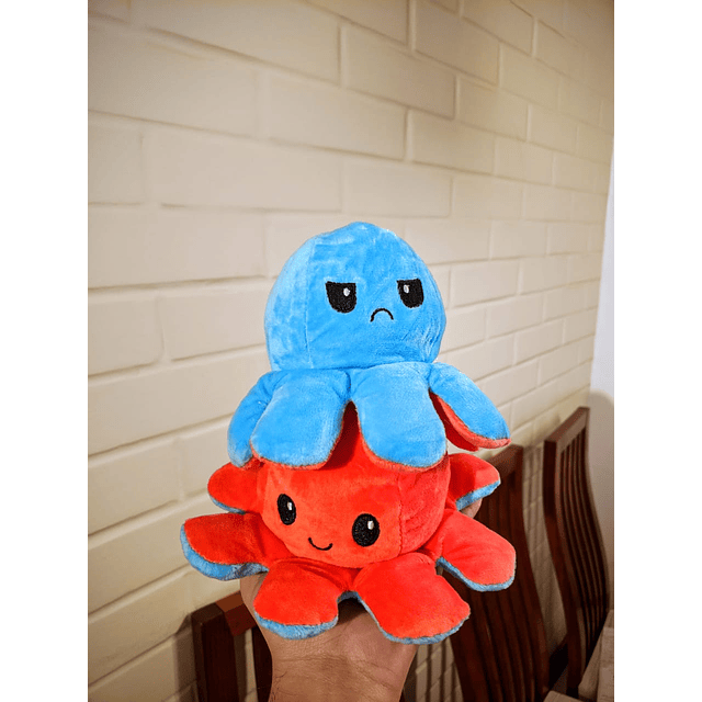 PULPO REVERSIBLE ROJO - AZUL