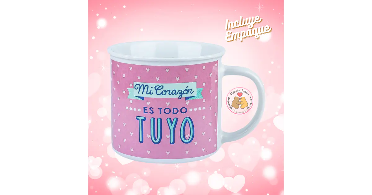 Taza Personalizada de Amor Mi Corazón es todo Tuyo