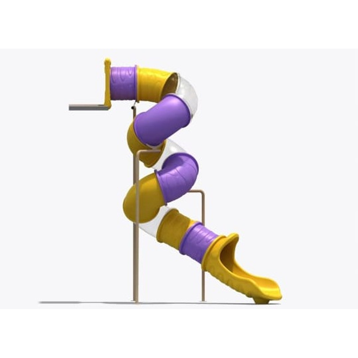 Tobogan gigante tipo espiral, para altura de 3.5 metros a la