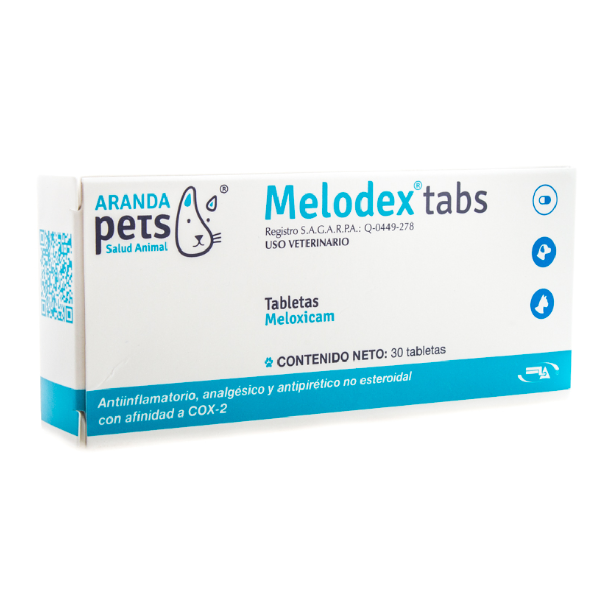 Meloxicam Antiinflamatorio Melodex Tabs para Perro y Gato