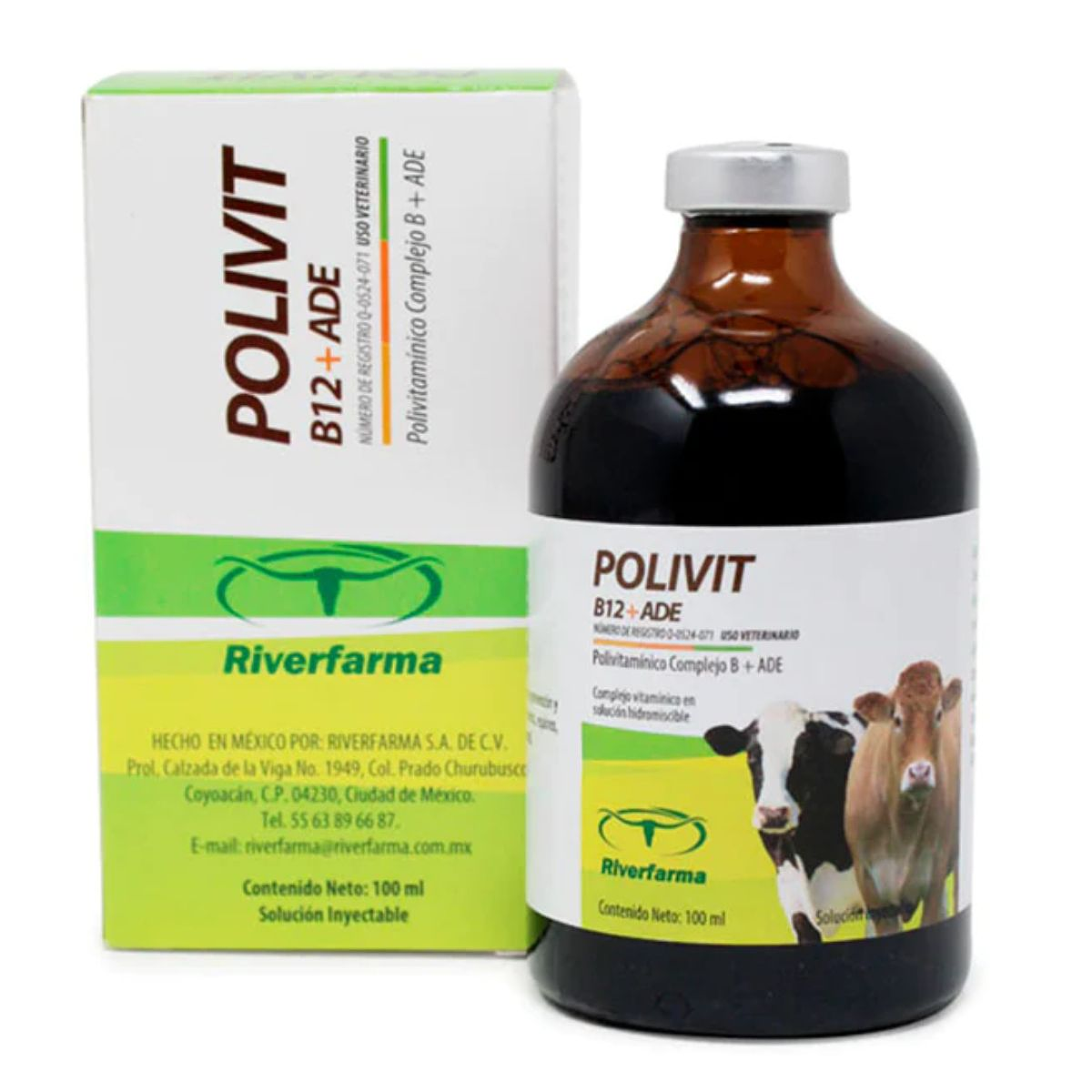 Complejo B Polivit B12 de 100 ml Inyectable Riverfarma